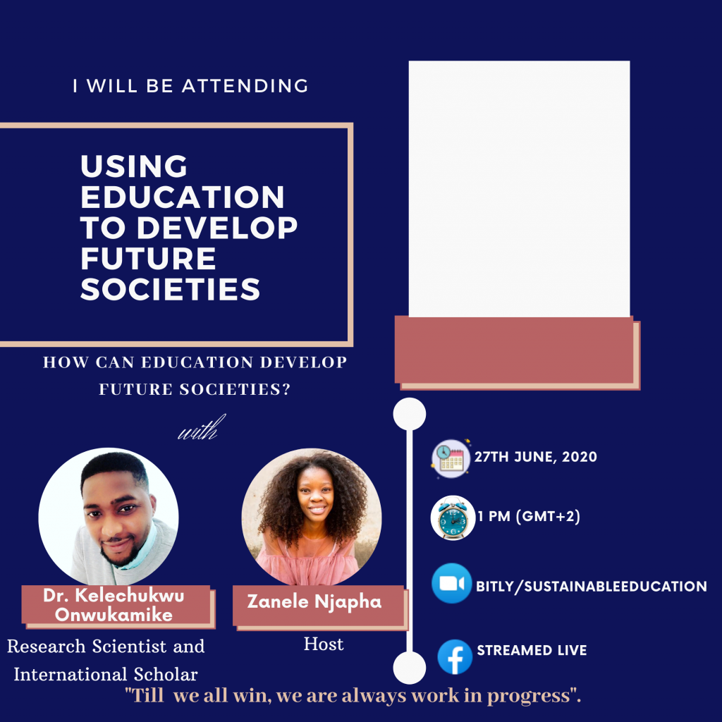 Create your personalized DP for USING EDUCATION TO DEVELOP FUTURE ...