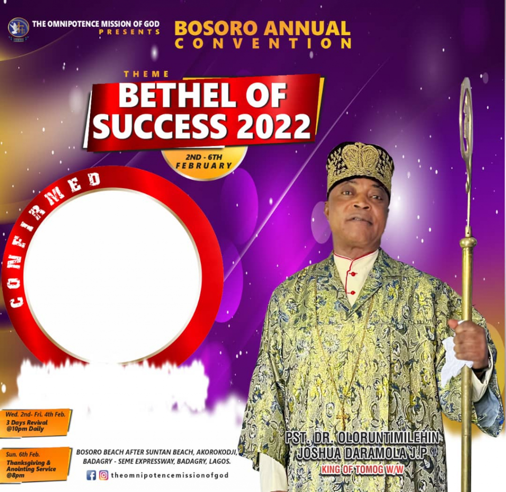 Create your personalized DP for BOSORO BETHEL OF SUCCESS 2022 - GetDP