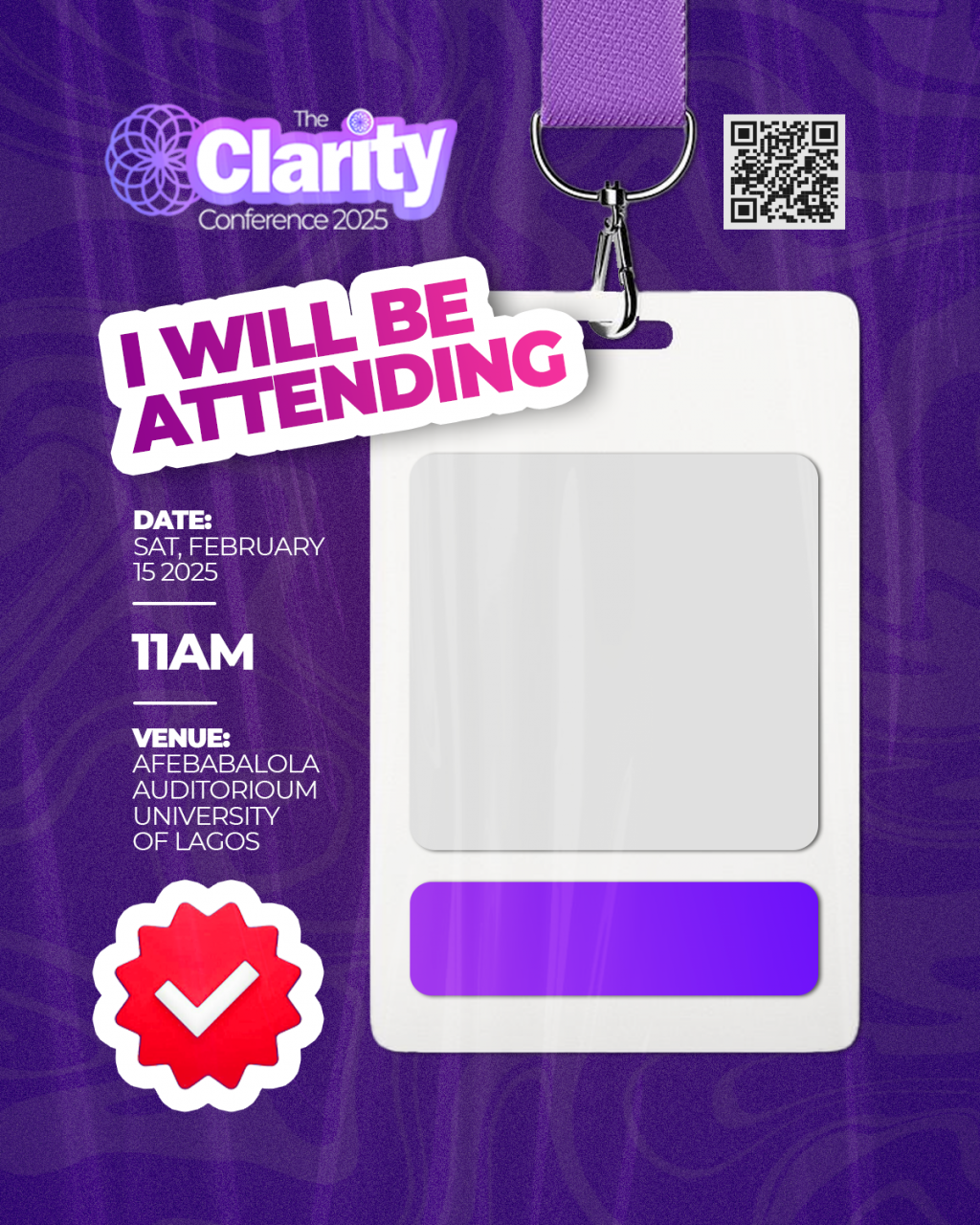 Create your personalized DP for The Clarity Conference 2025 - GetDP